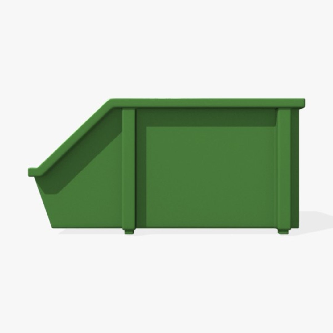3d Model Stackable Parts Bin