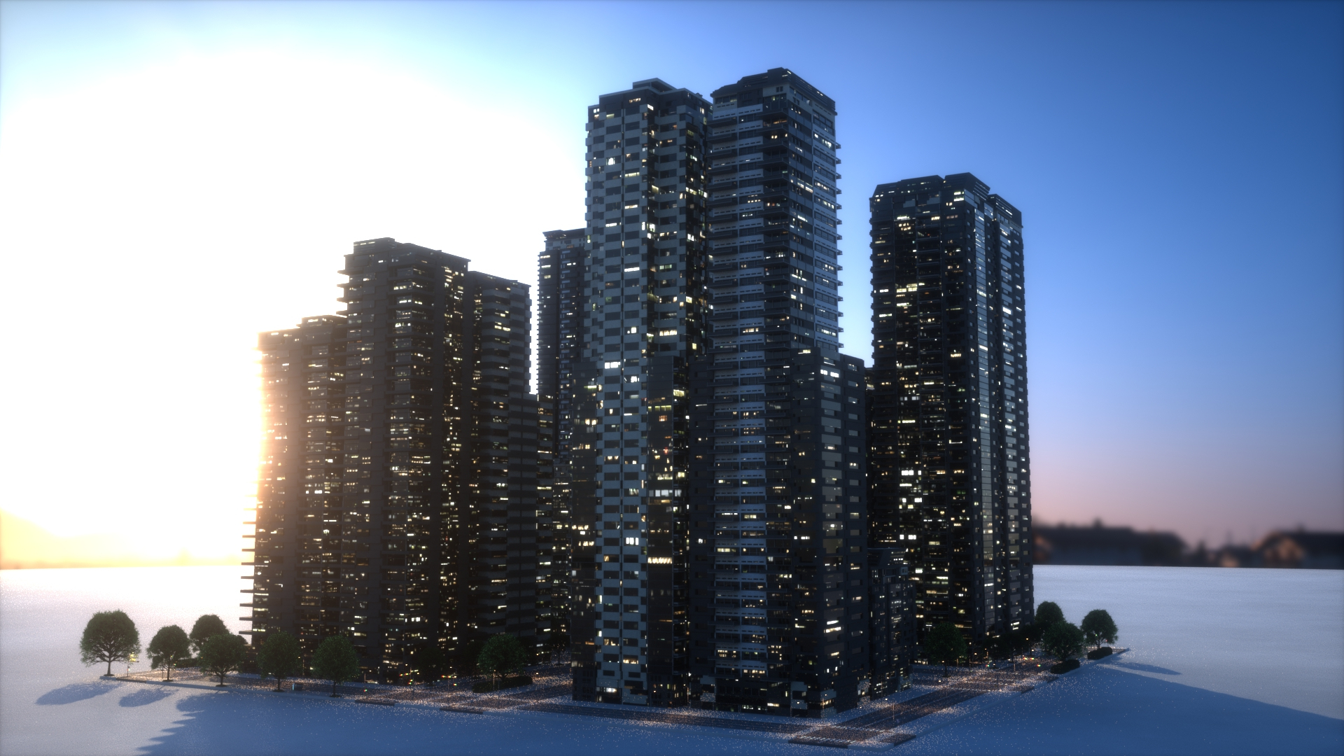 City Block Type B30 Model - TurboSquid 2092360