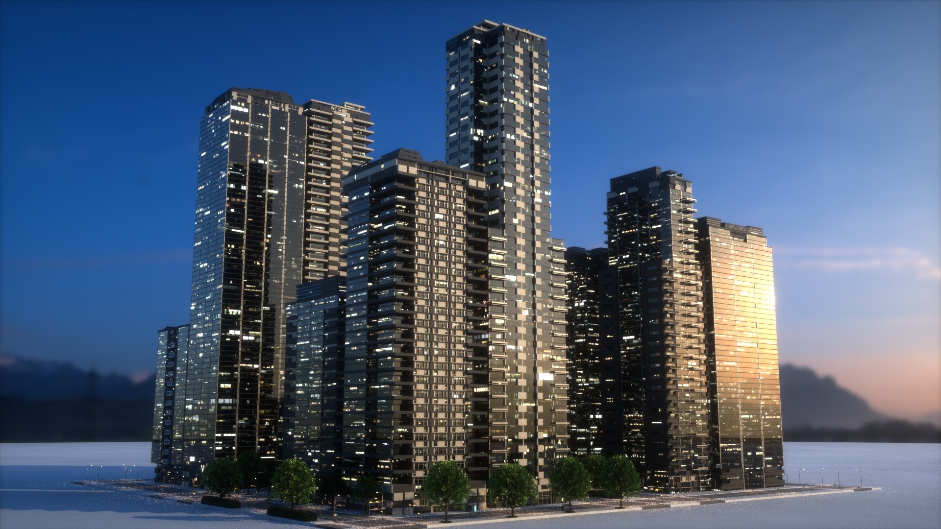 City Block Type B30 Model - TurboSquid 2092360