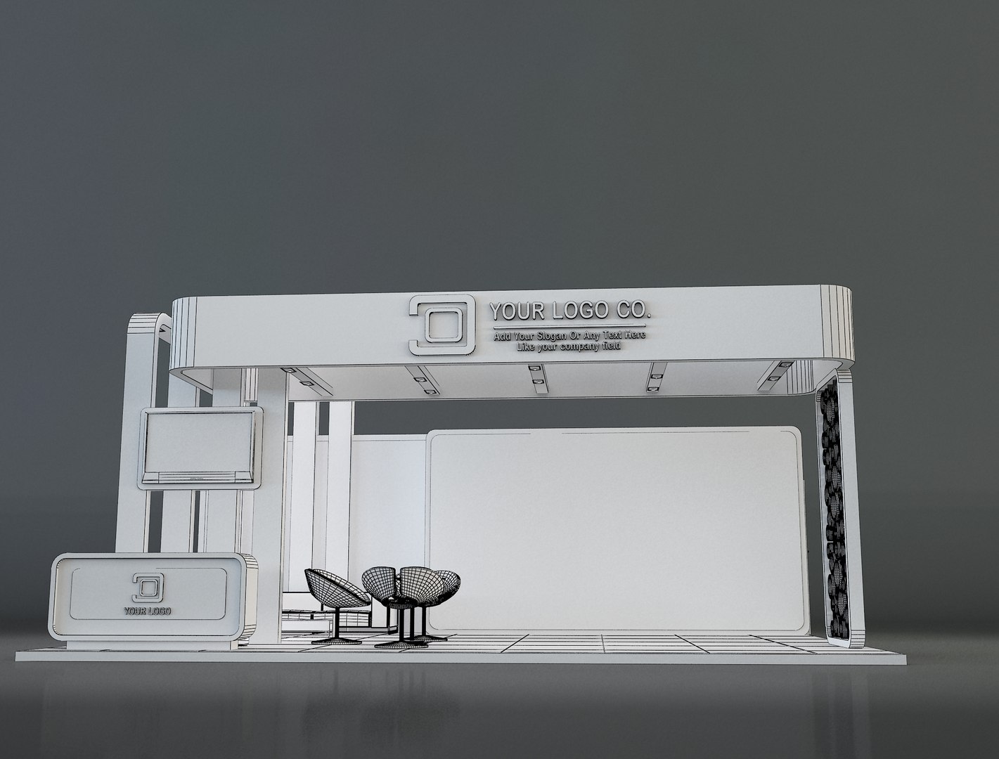 3D Model Booth Exhibition Stand A637a - TurboSquid 1998599