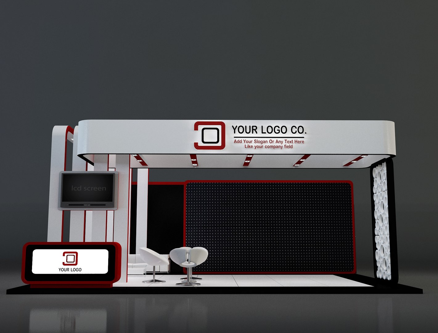 3D Model Booth Exhibition Stand A637a - TurboSquid 1998599