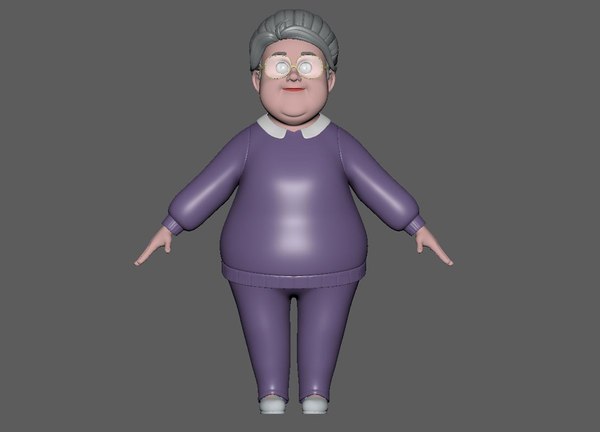 modèle 3D de Vieille dame - TurboSquid 1772901