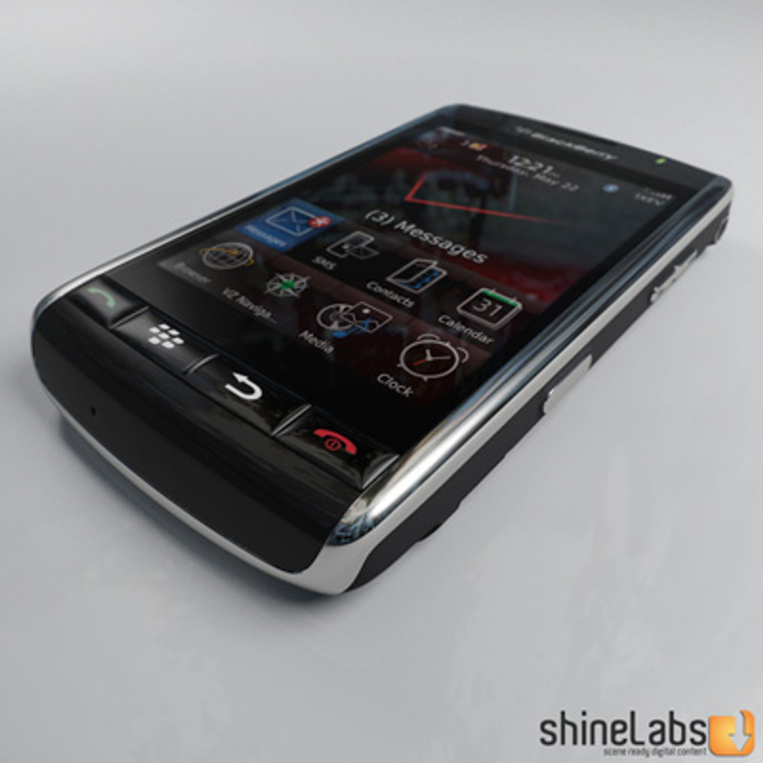 blackberry storm 9500 mobile phone 3d max
