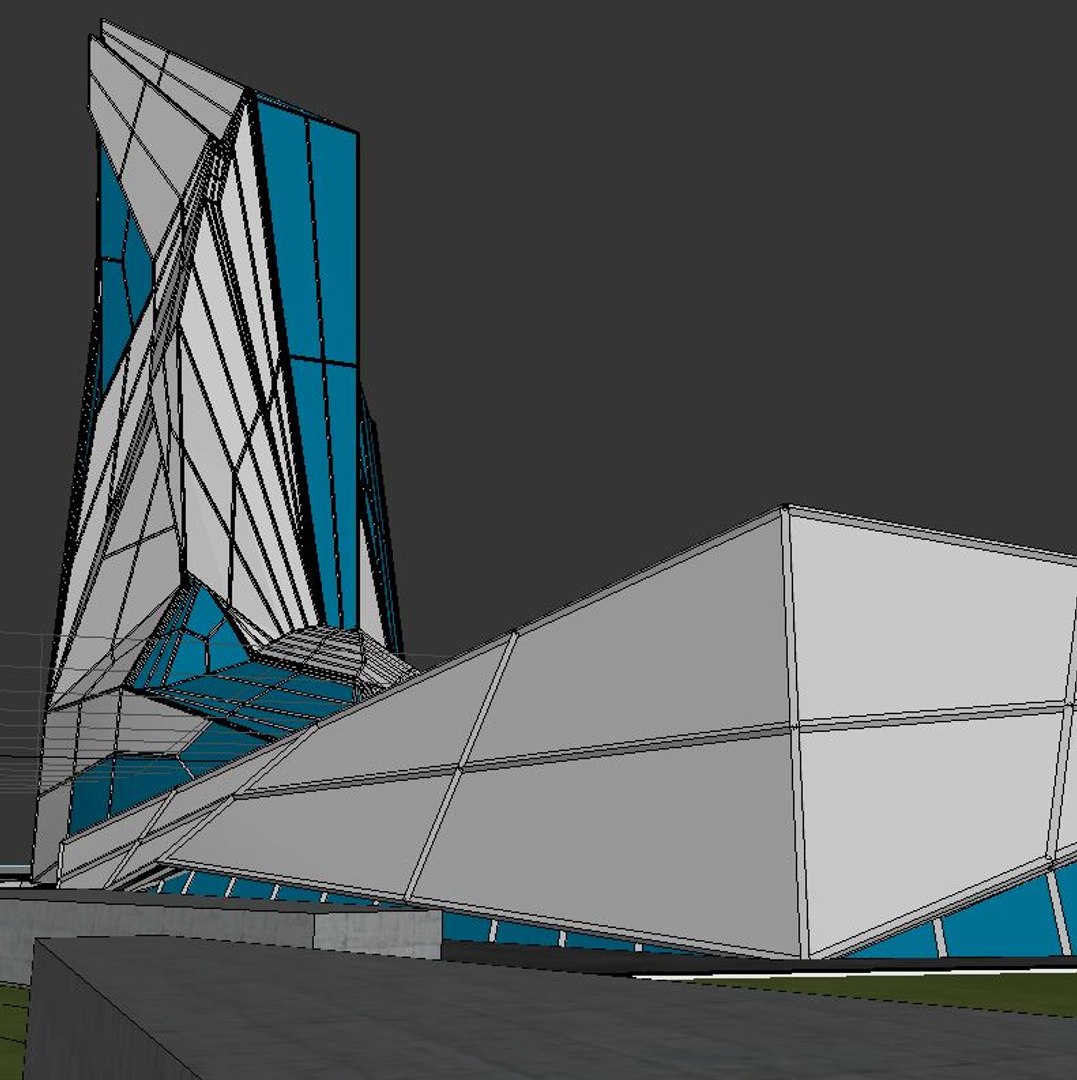 Deconstructivism Twin Skyscraper Tower 3D Model - TurboSquid 1881469