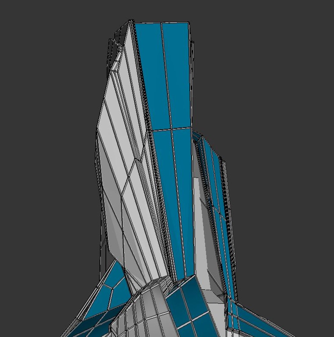 Deconstructivism Twin Skyscraper Tower 3D Model - TurboSquid 1881469