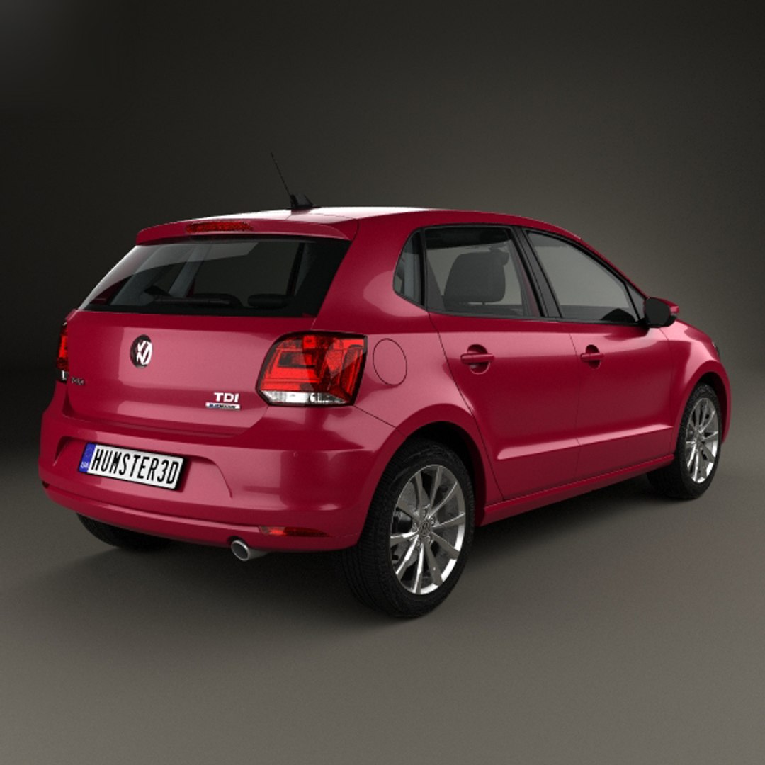 Volkswagen polo 2014 3D model - TurboSquid 1322334