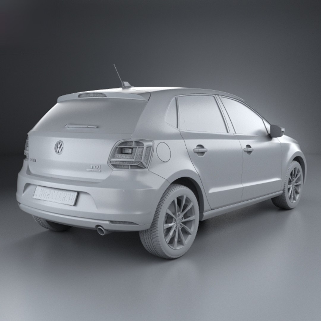Volkswagen polo 2014 3D model - TurboSquid 1322334