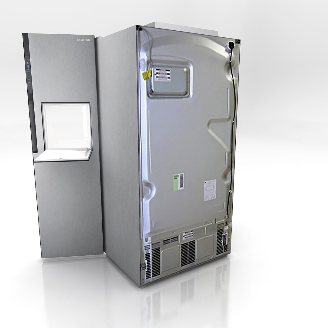 3d door refrigerator fridge model