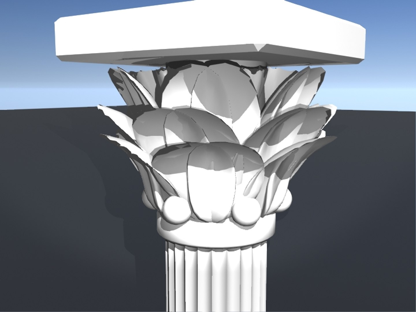 Corinthian Column 3d Lw