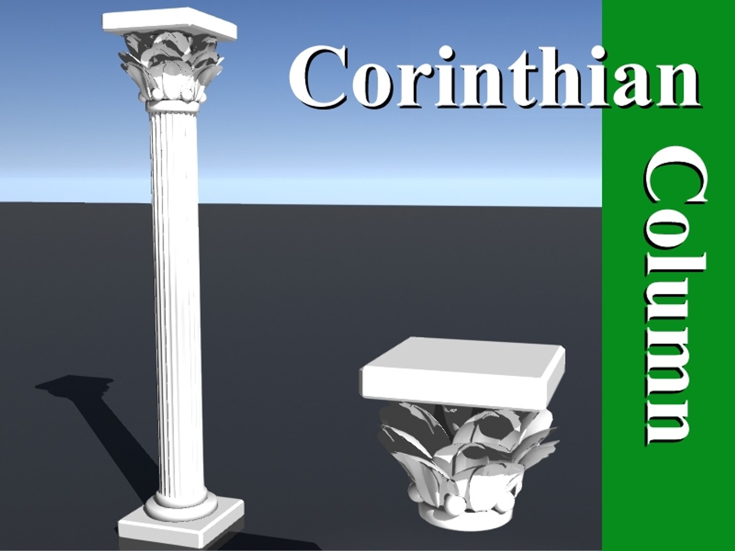 Corinthian Column 3d Lw