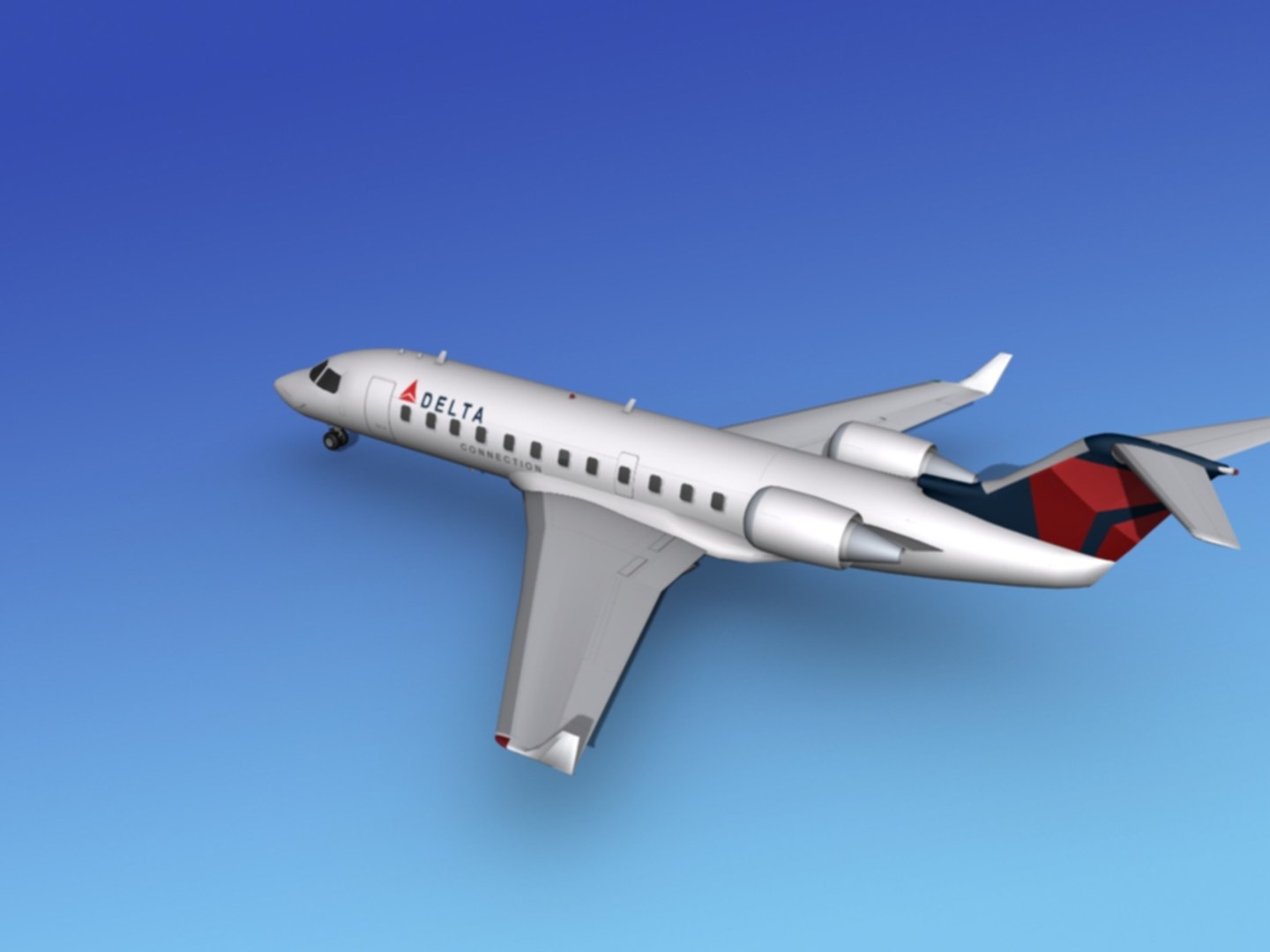 3d crj100 canadair