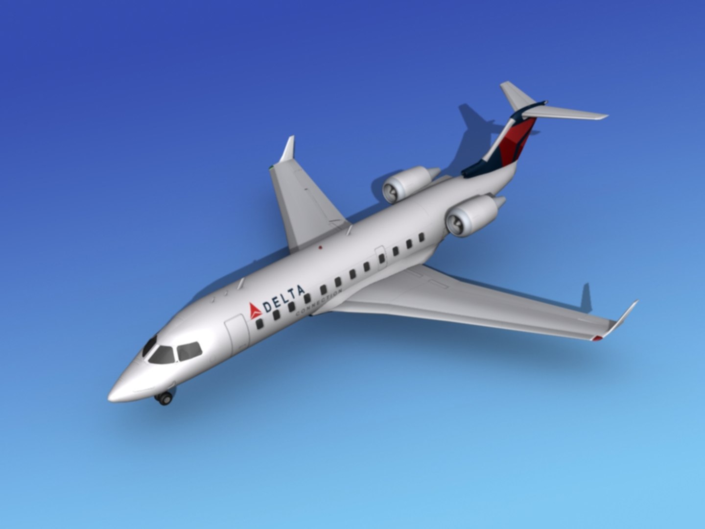3d crj100 canadair