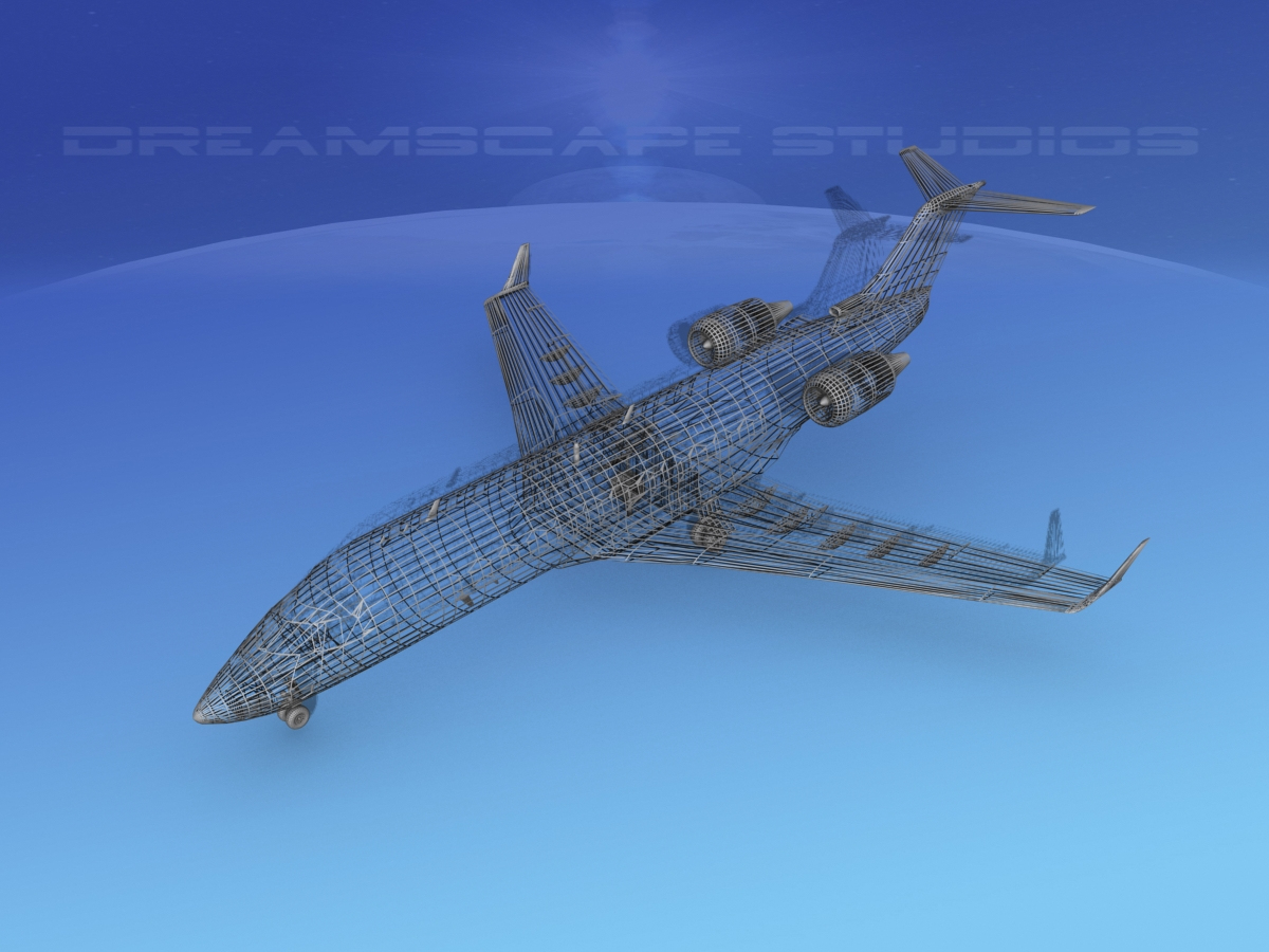 3d crj100 canadair