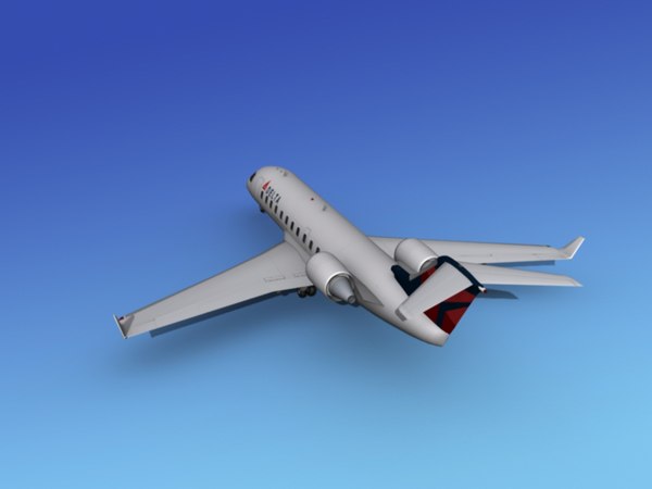 3d crj100 canadair
