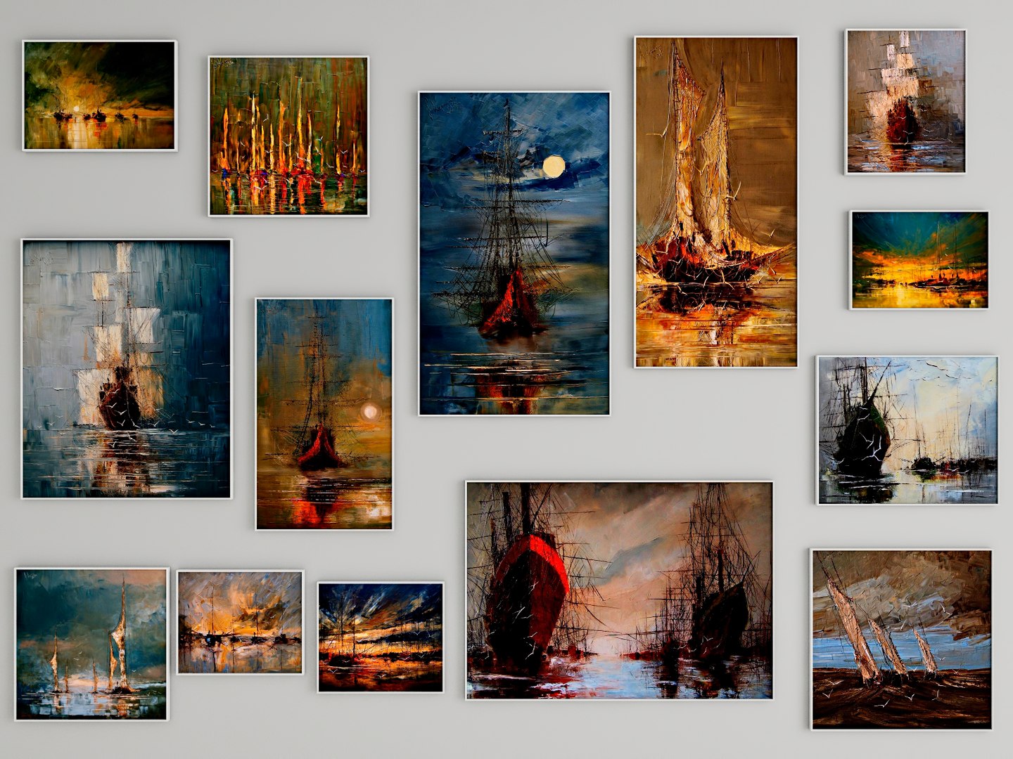 3d Model Pictures Autumn Ships