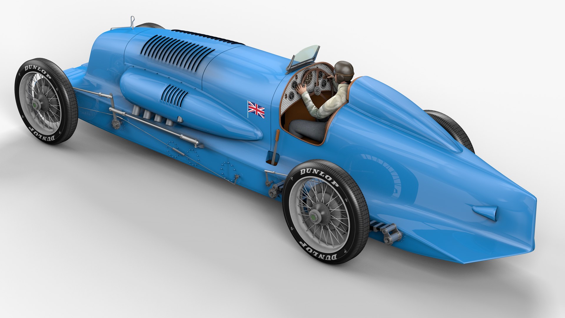 3D Bluebird 1927 Land Speed Record Car - TurboSquid 1734247