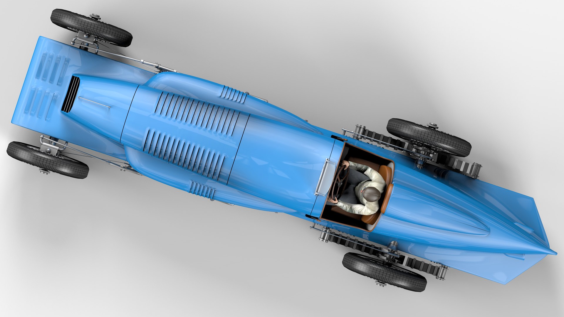3D Bluebird 1927 Land Speed Record Car - TurboSquid 1734247