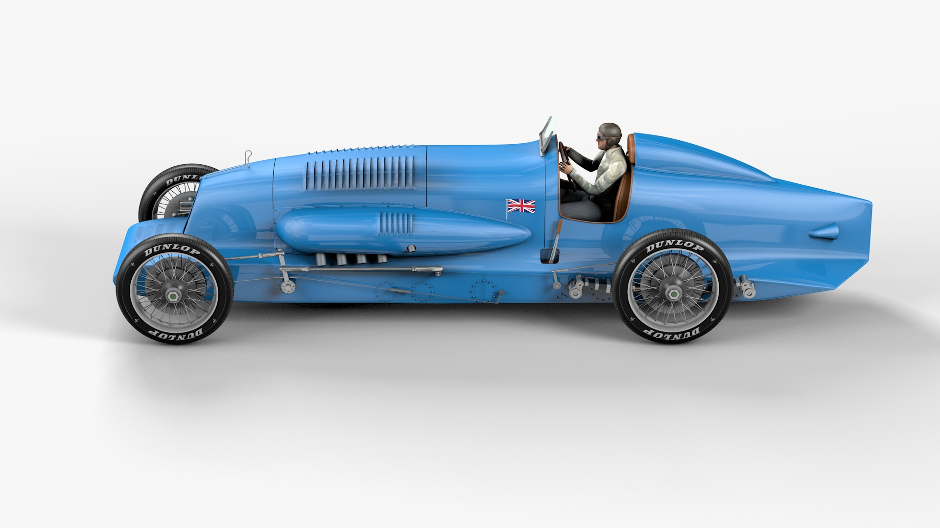 3D Bluebird 1927 Land Speed Record Car - TurboSquid 1734247