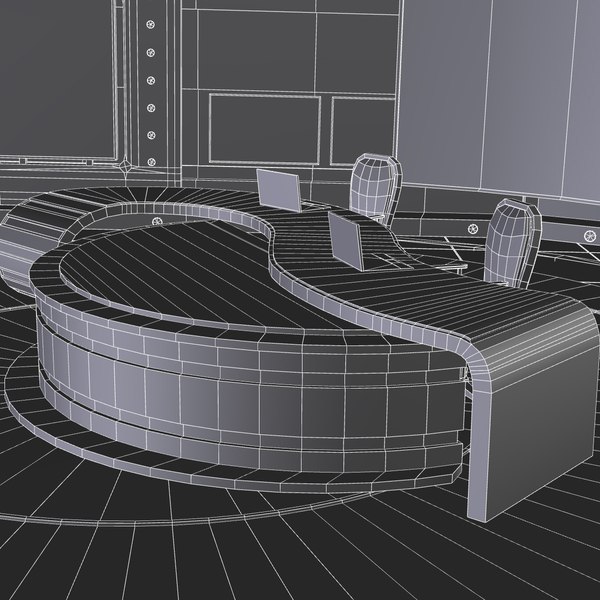 virtual set studio 3d model