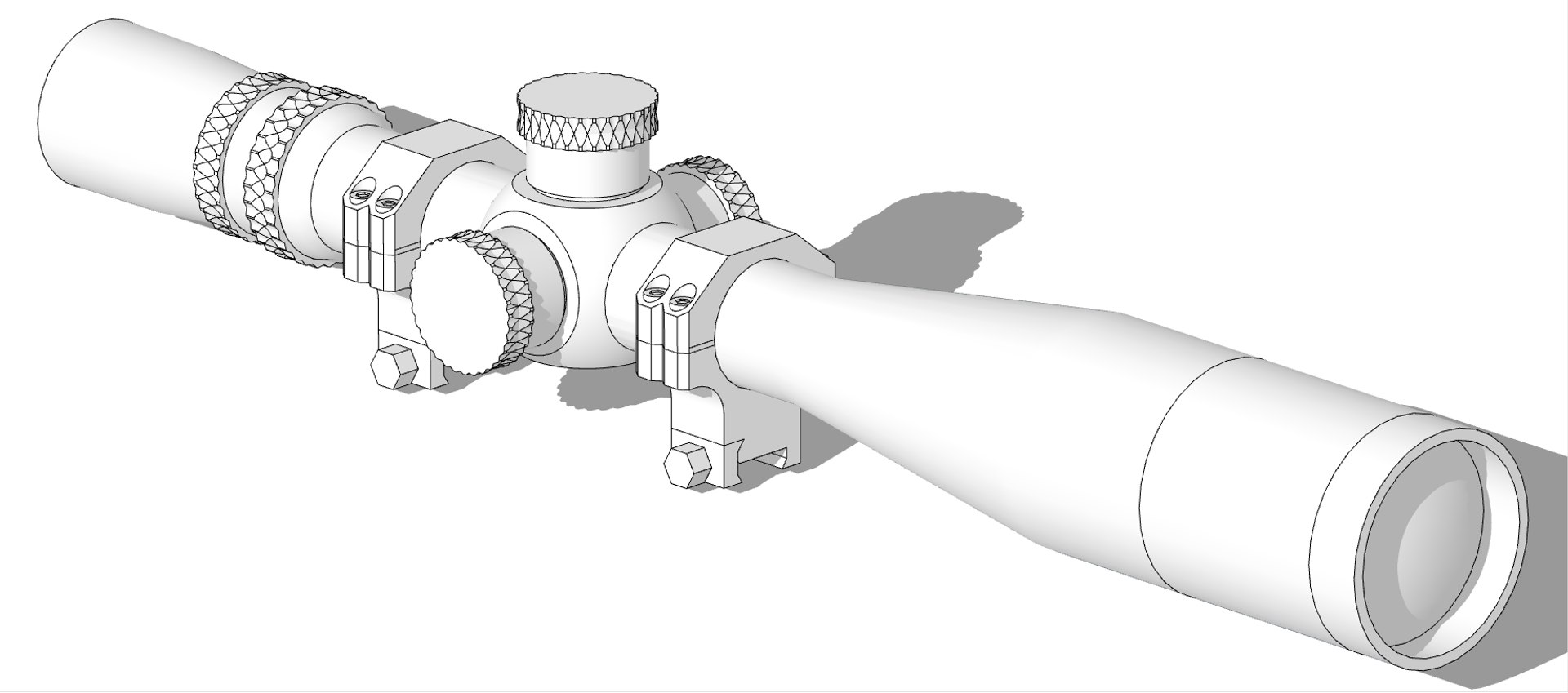 Nightforce Scope 3d Model