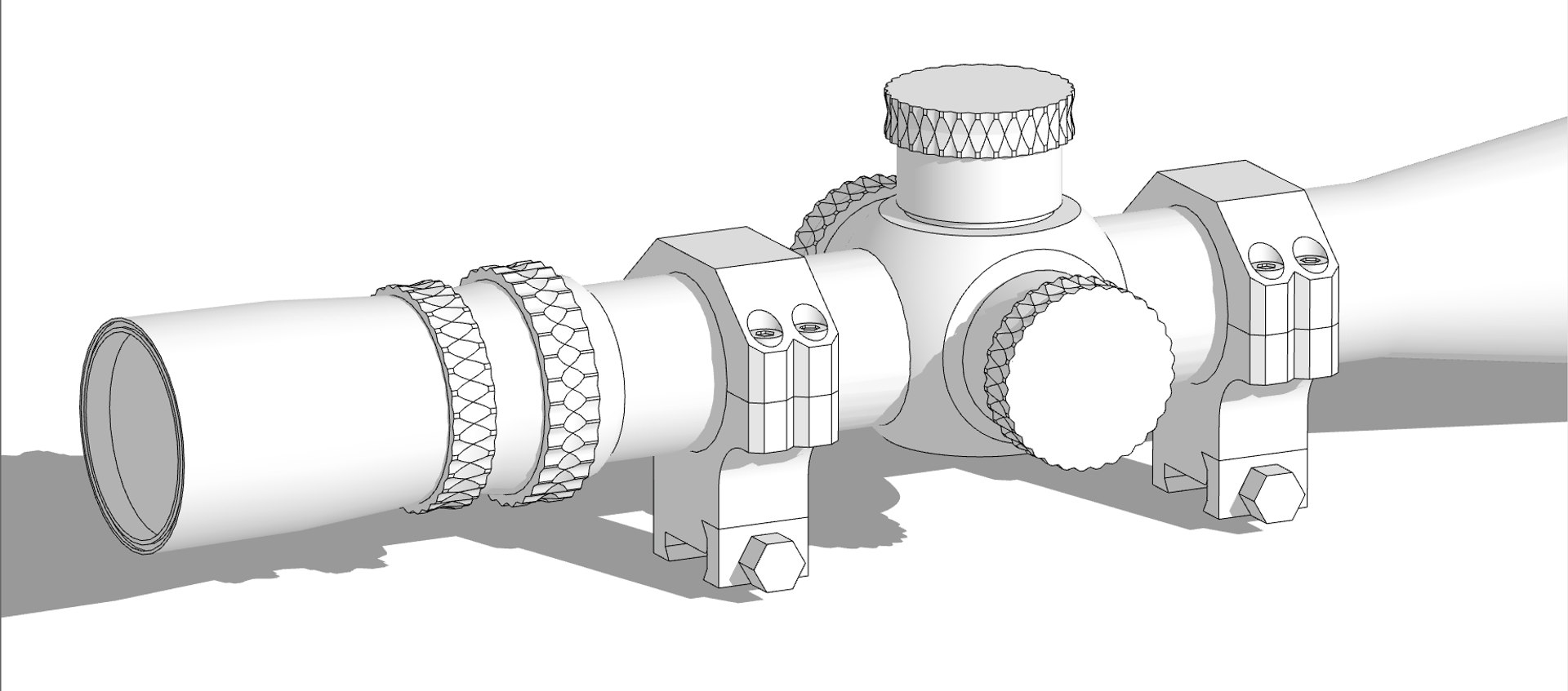 Nightforce Scope 3d Model