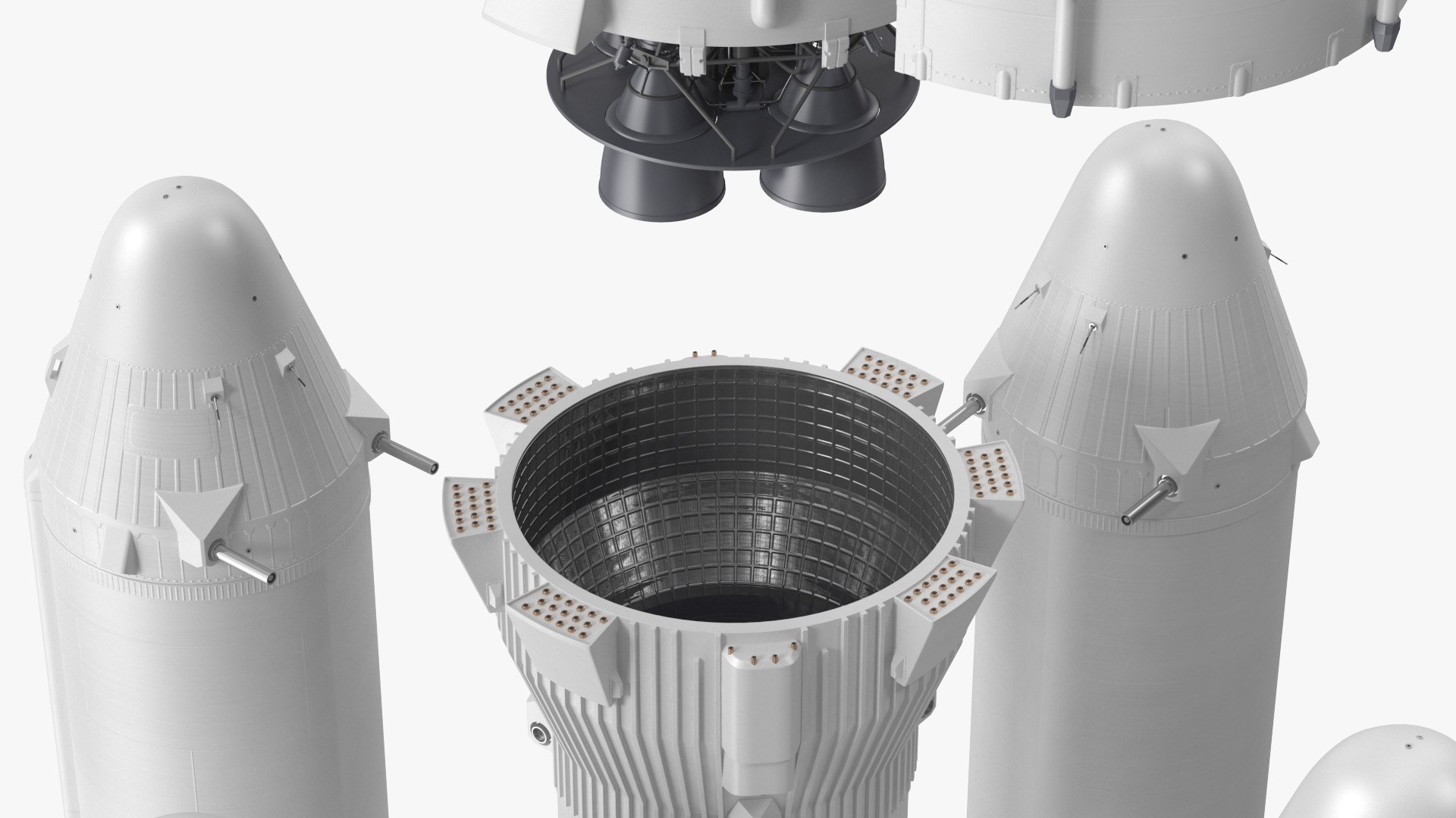 3D model Heavy Lift Rocket System - TurboSquid 1769935