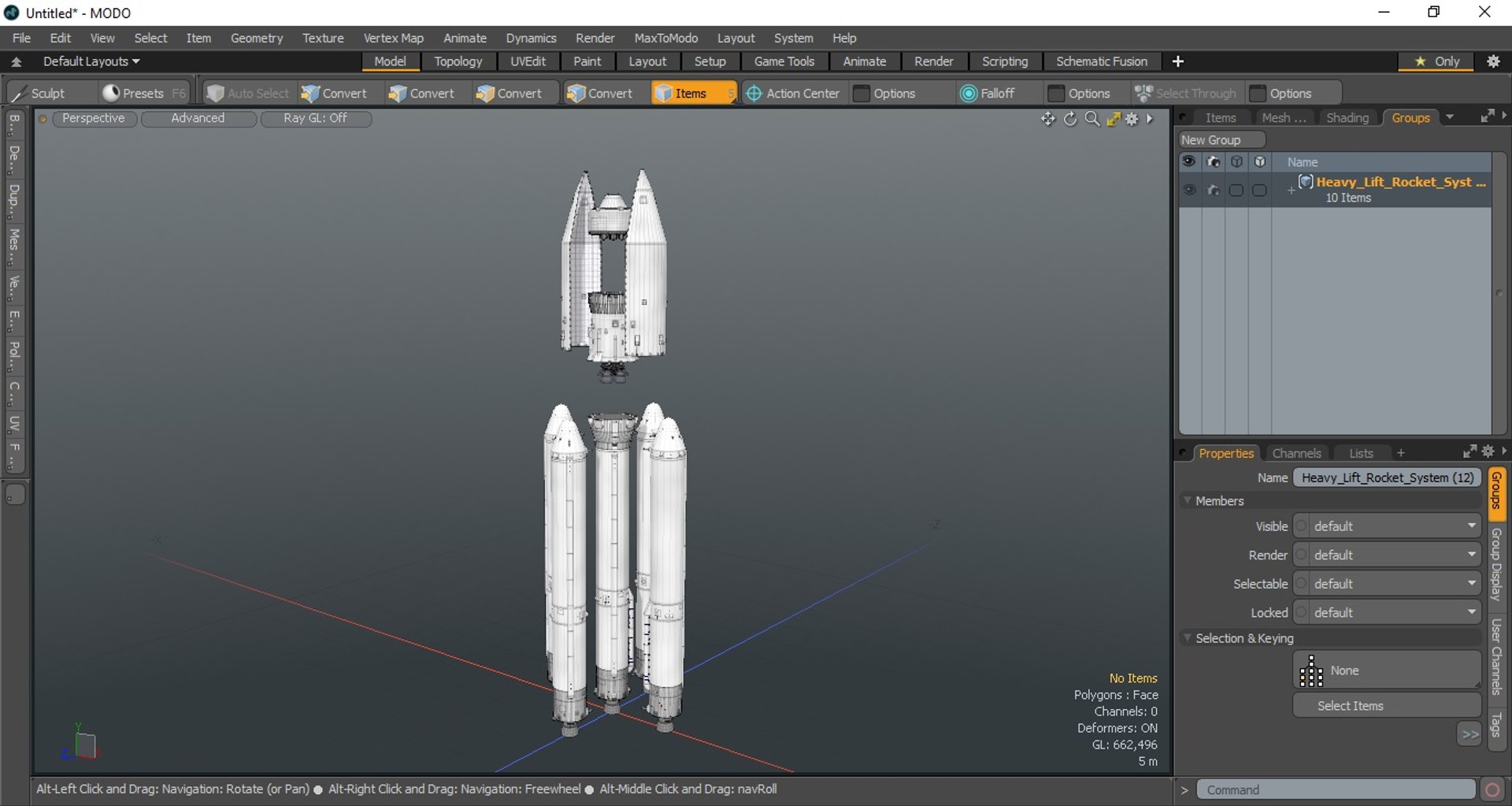 3D model Heavy Lift Rocket System - TurboSquid 1769935