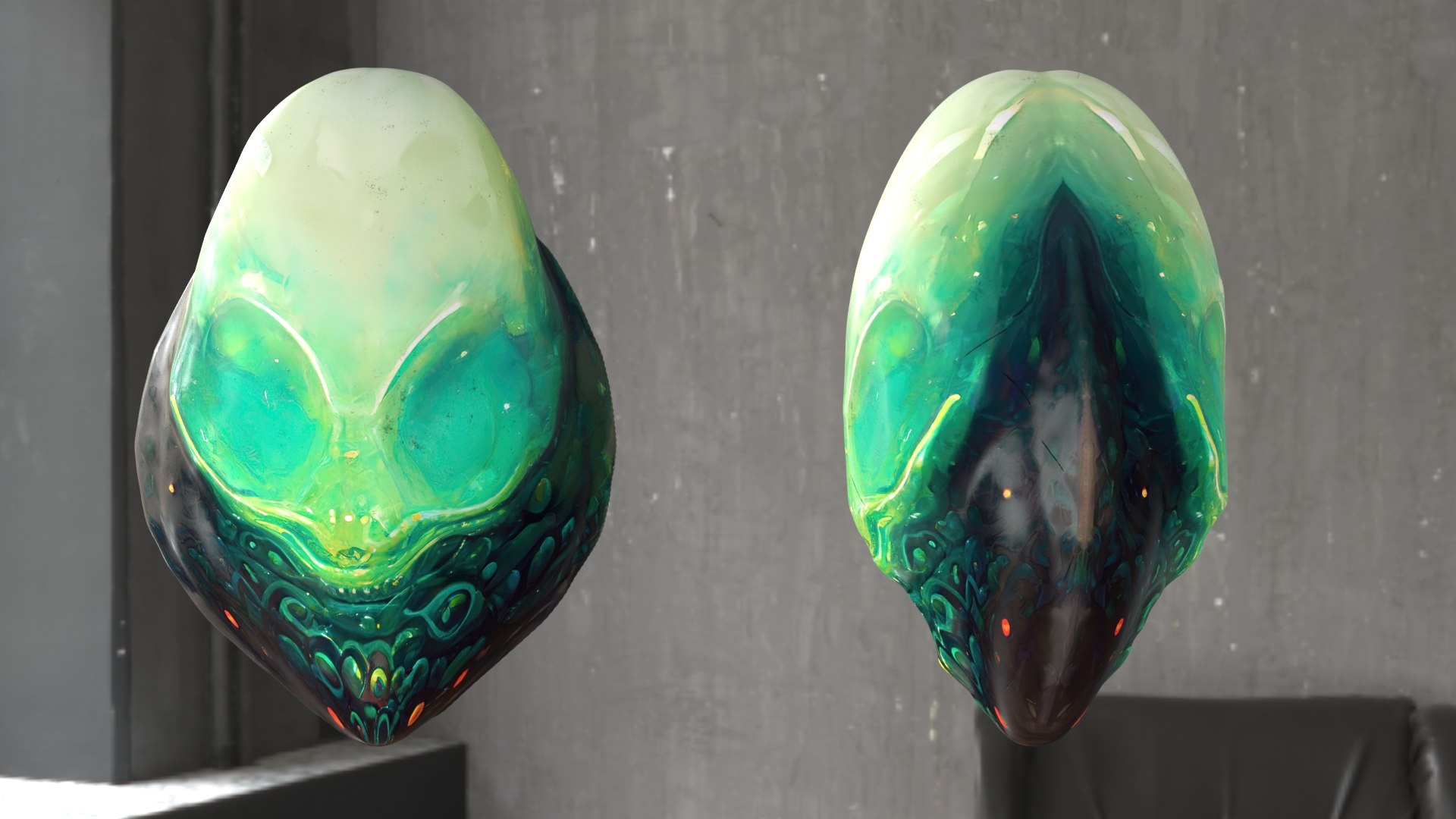 3D Alien Skeleton Egg 2 - TurboSquid 1972139