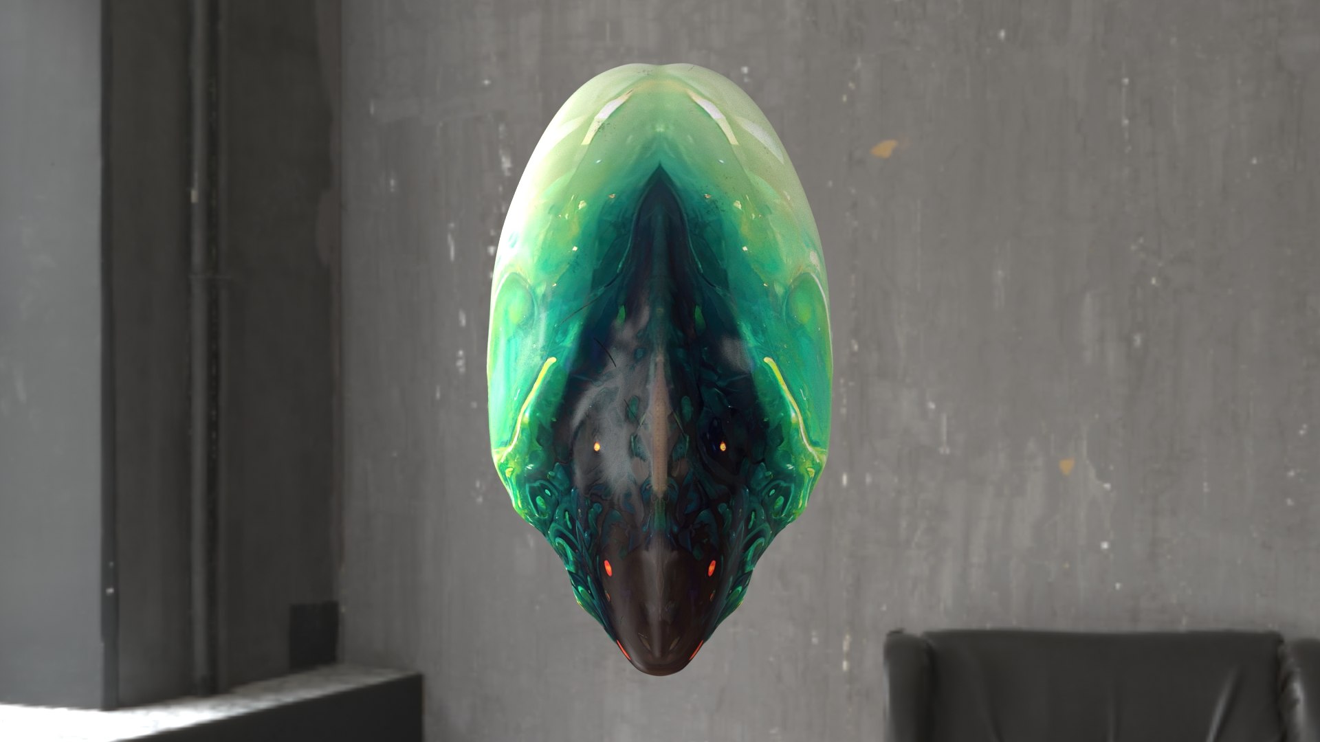 3D Alien Skeleton Egg 2 - TurboSquid 1972139