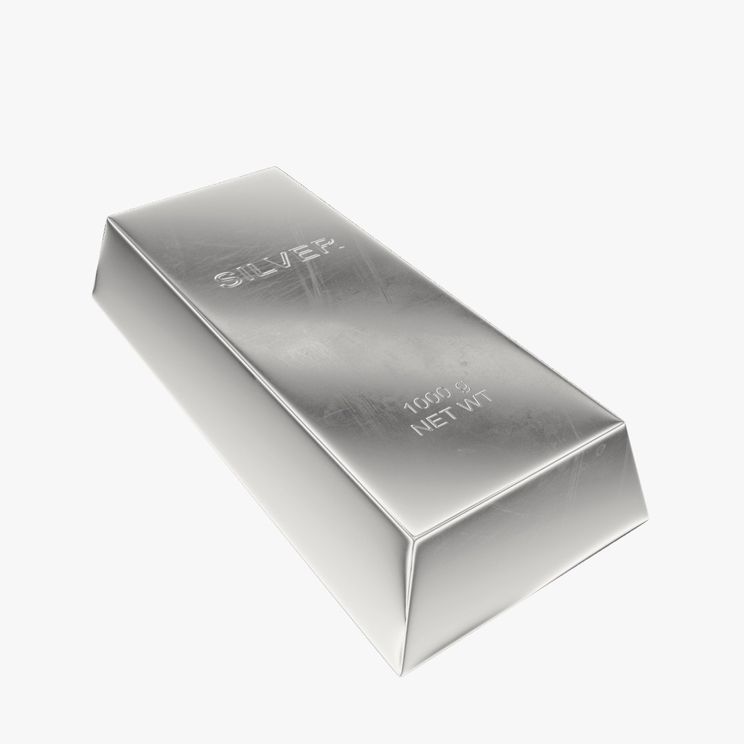 3d Ingot Silver Model