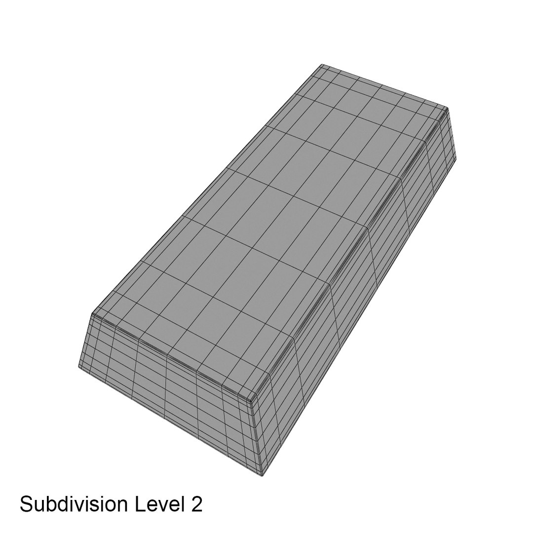 3d Ingot Silver Model