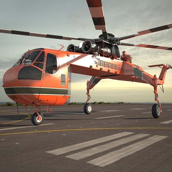 Sikorsky S-64 Skycrane 3D 모델 - TurboSquid 1354291