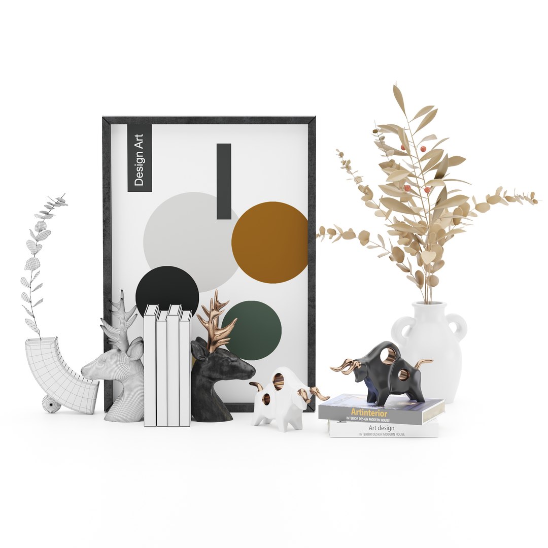 Decor Set30 3D model - TurboSquid 1734224