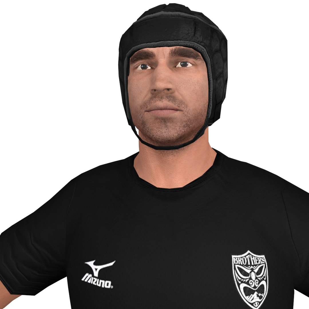 rigged rugby player max