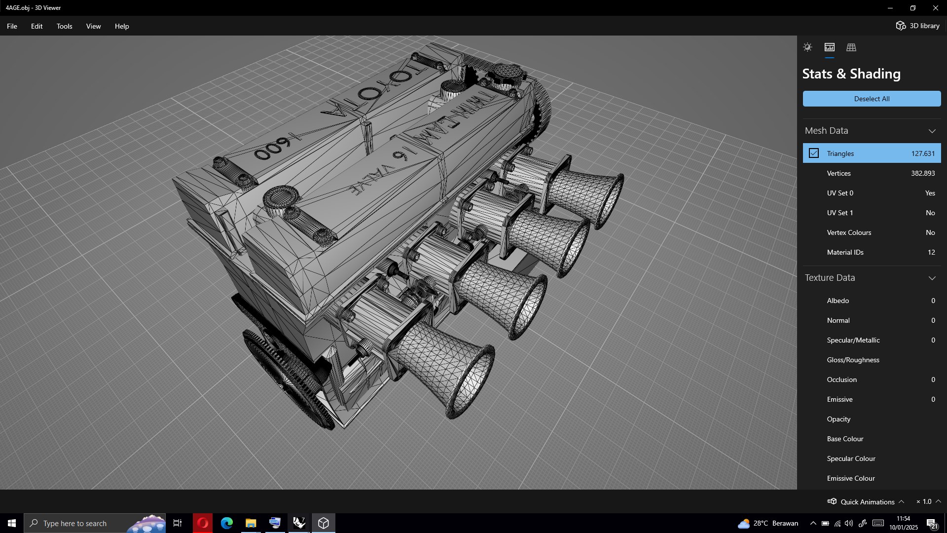 Toyota 4AGE Inline 4 Engine Model - TurboSquid 2337622