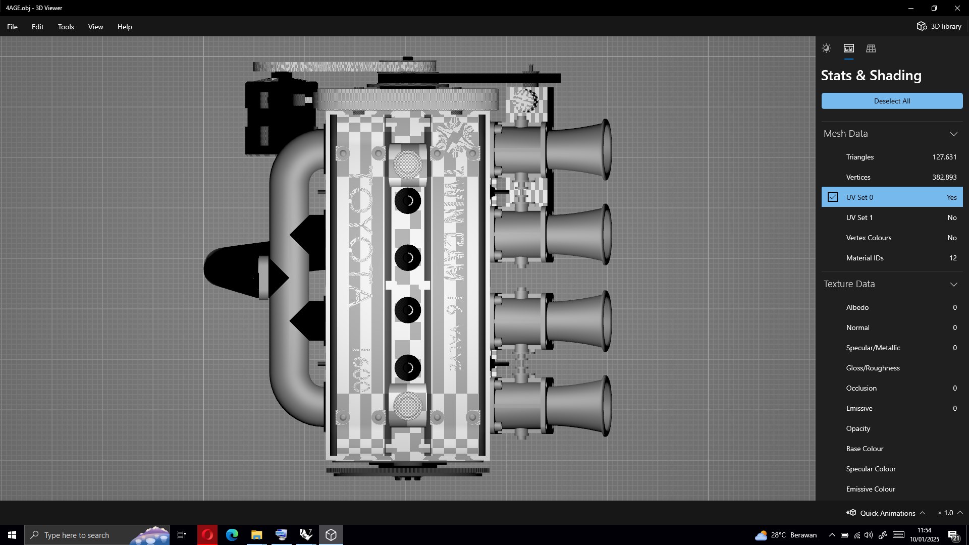 Toyota 4AGE Inline 4 Engine Model - TurboSquid 2337622