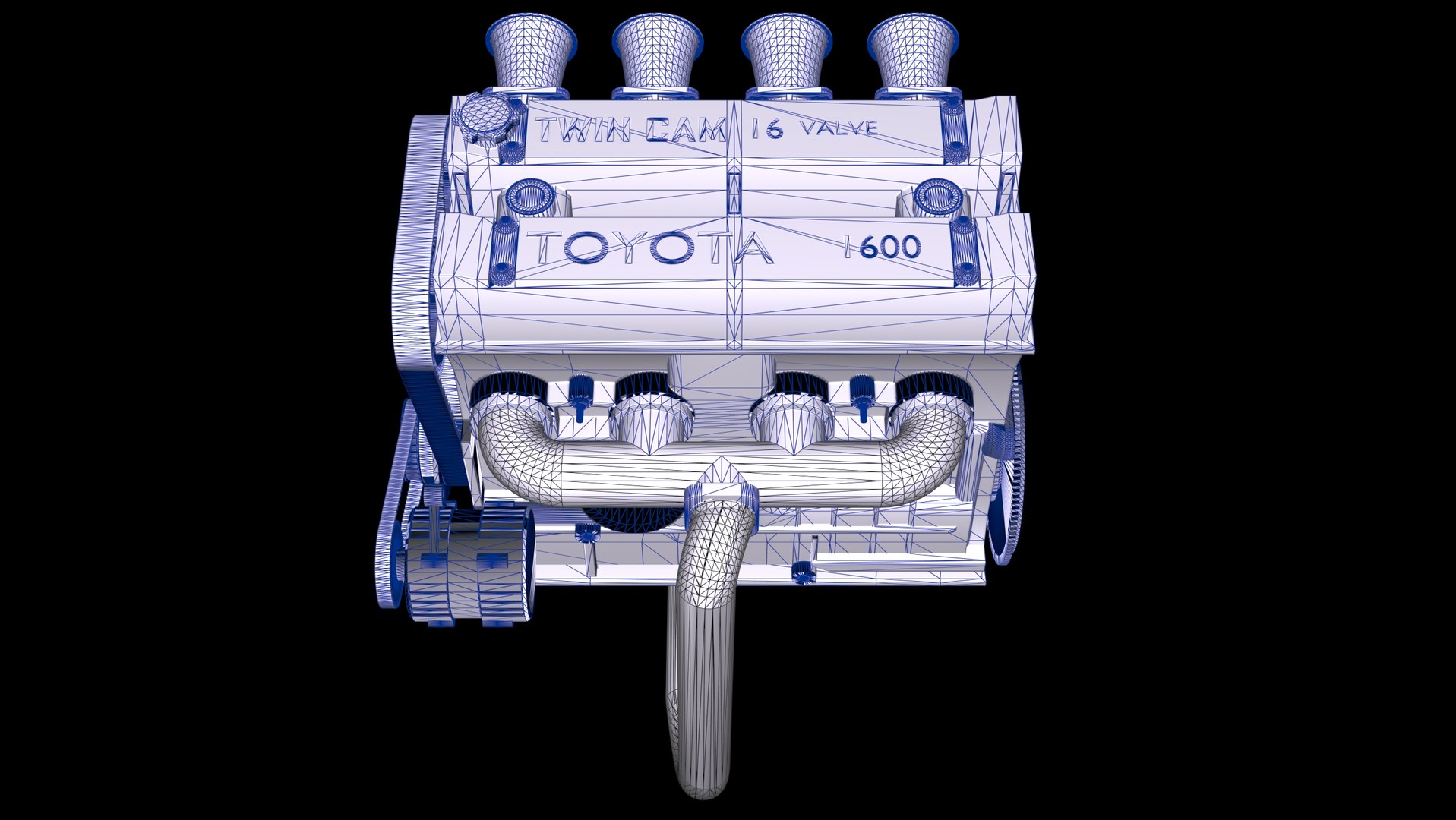 Toyota 4AGE Inline 4 Engine Model - TurboSquid 2337622