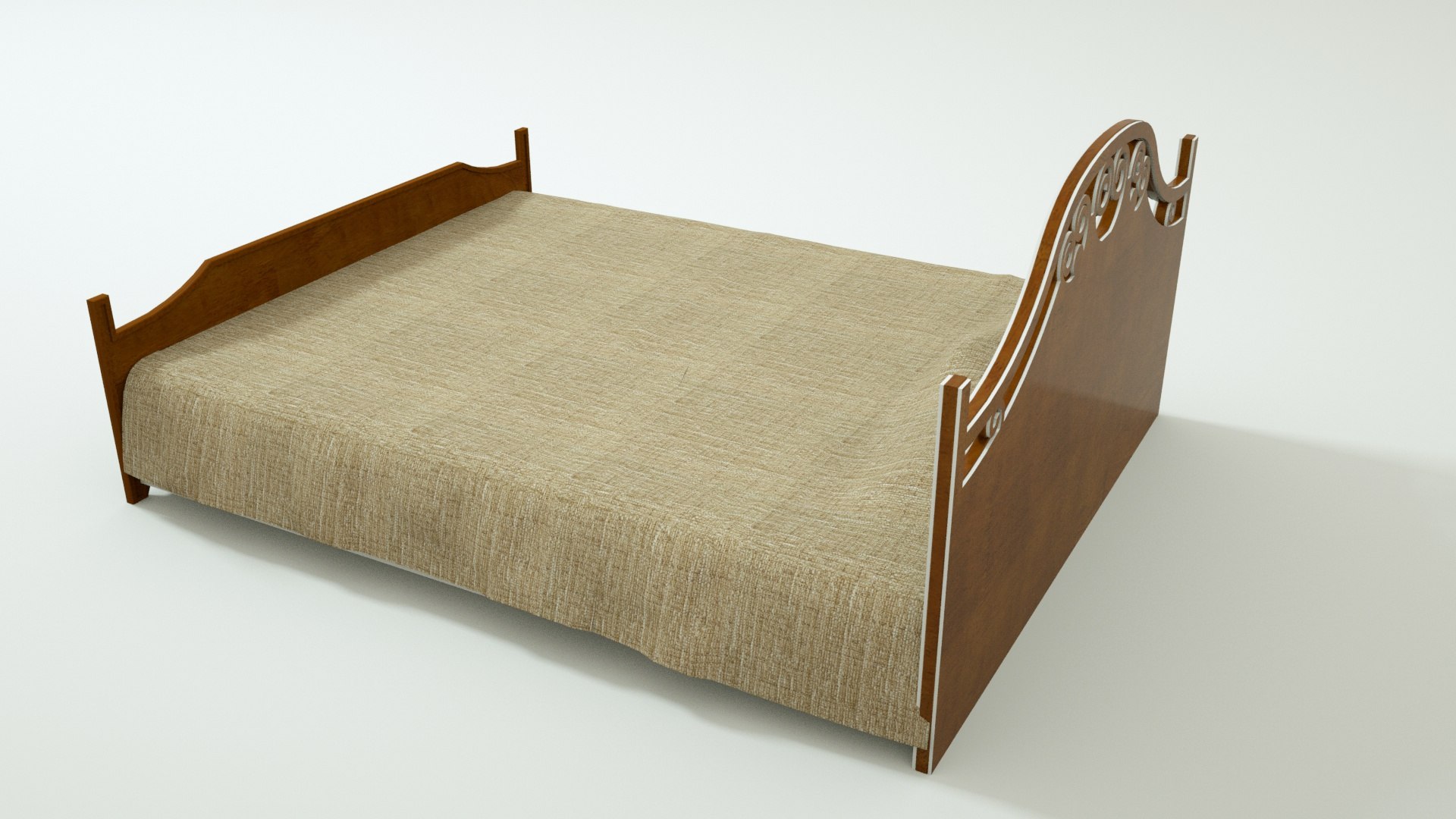 Old Bed Model - TurboSquid 1840488