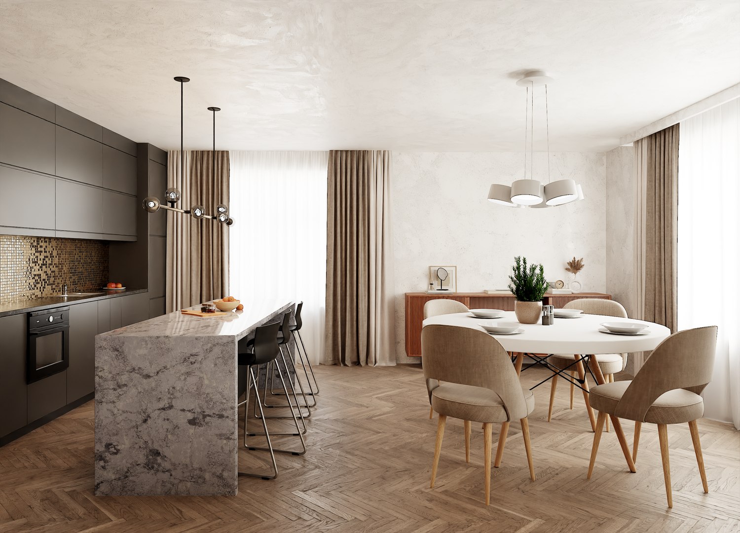 3D model Apartment interior in native blend file by VIZFROMBLENDER ...
