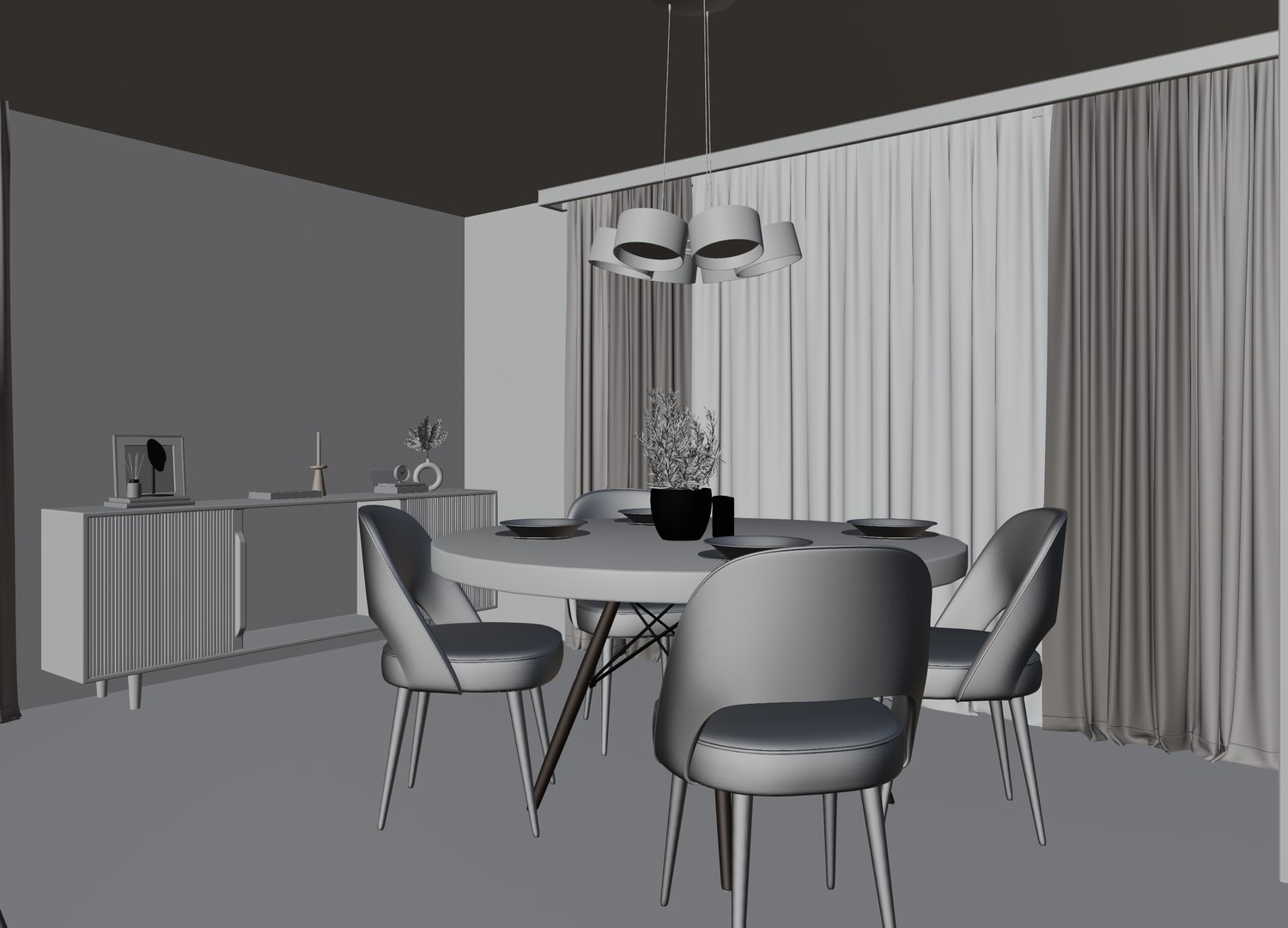 3D model Apartment interior in native blend file by VIZFROMBLENDER ...