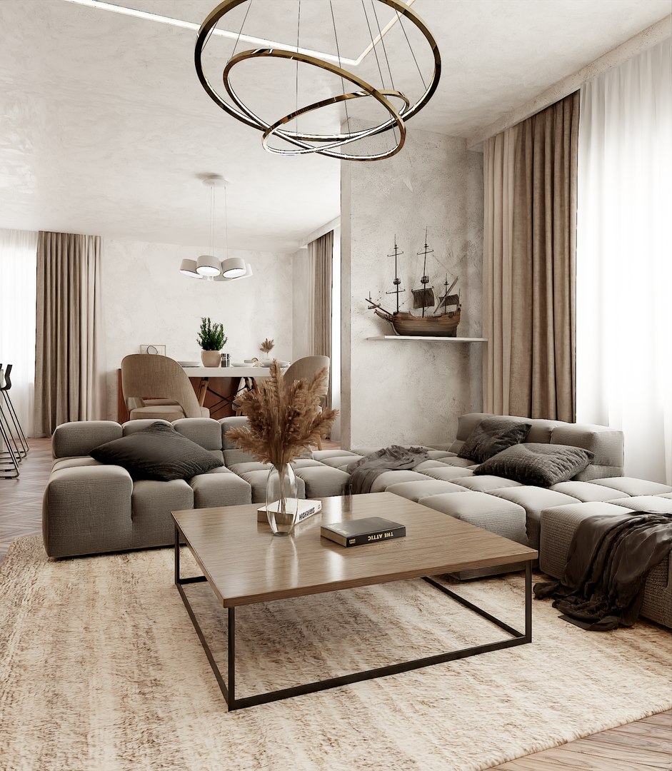 3D model Apartment interior in native blend file by VIZFROMBLENDER ...