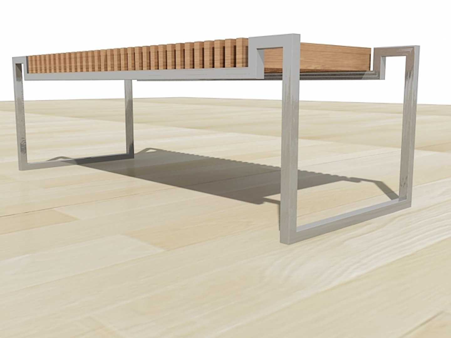3ds Max Modern Bench