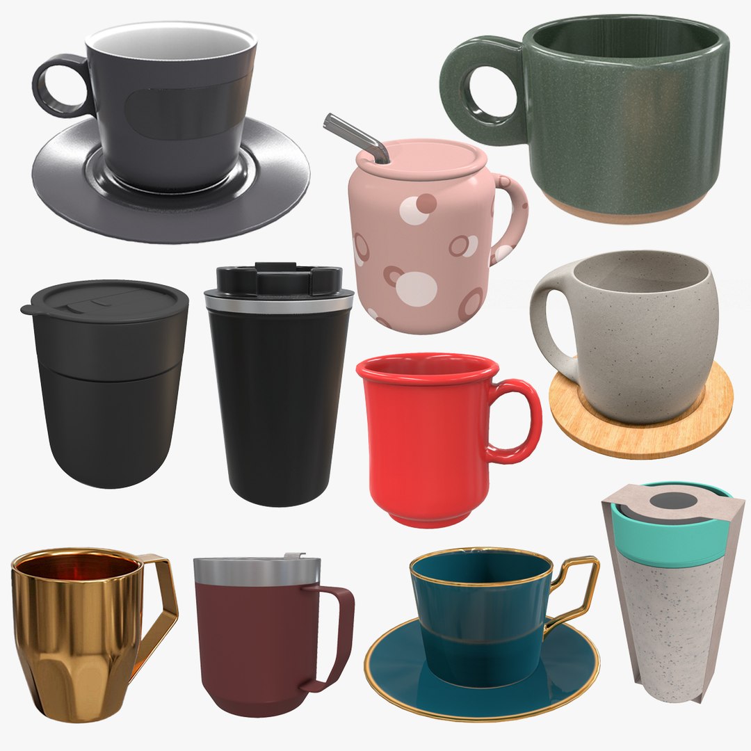 3D Coffee Mug Collection 03 - TurboSquid 2131133