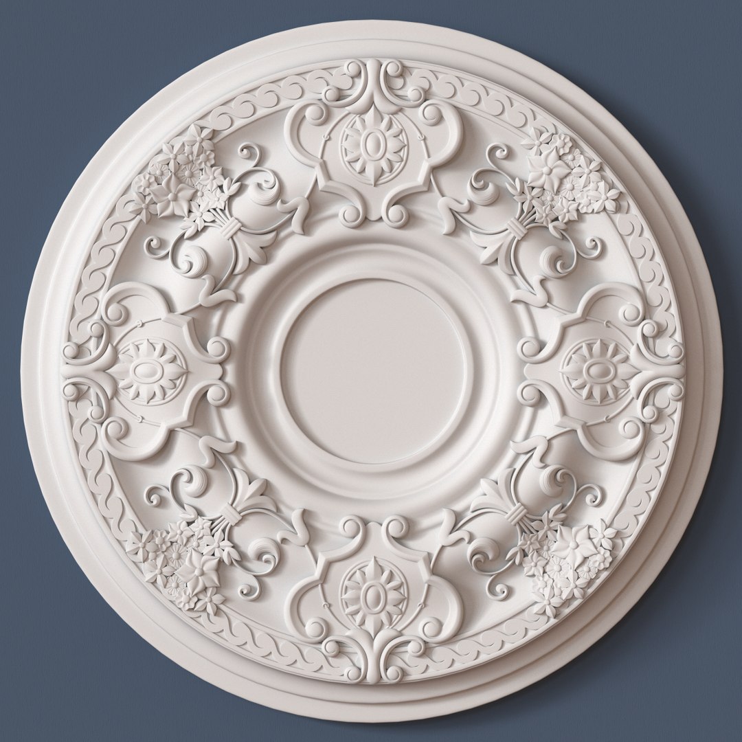 3d Model Ceiling Medallion