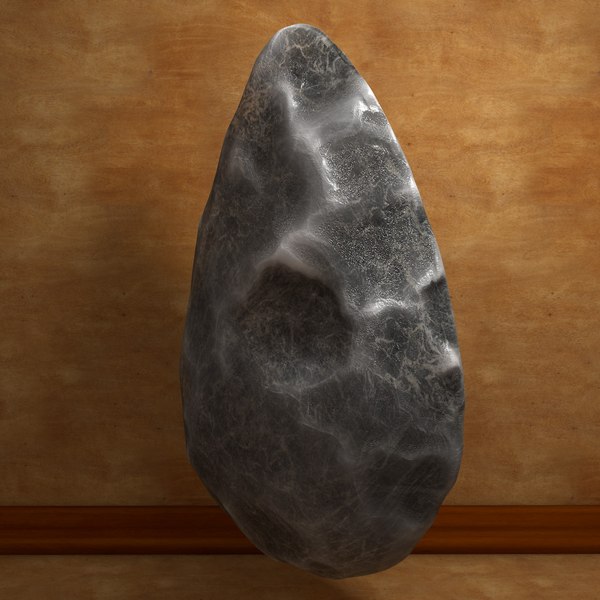 ancient prehistoric stone axe 3d c4d