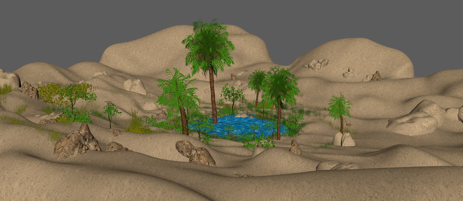 Oasis 3D Model - TurboSquid 1226621