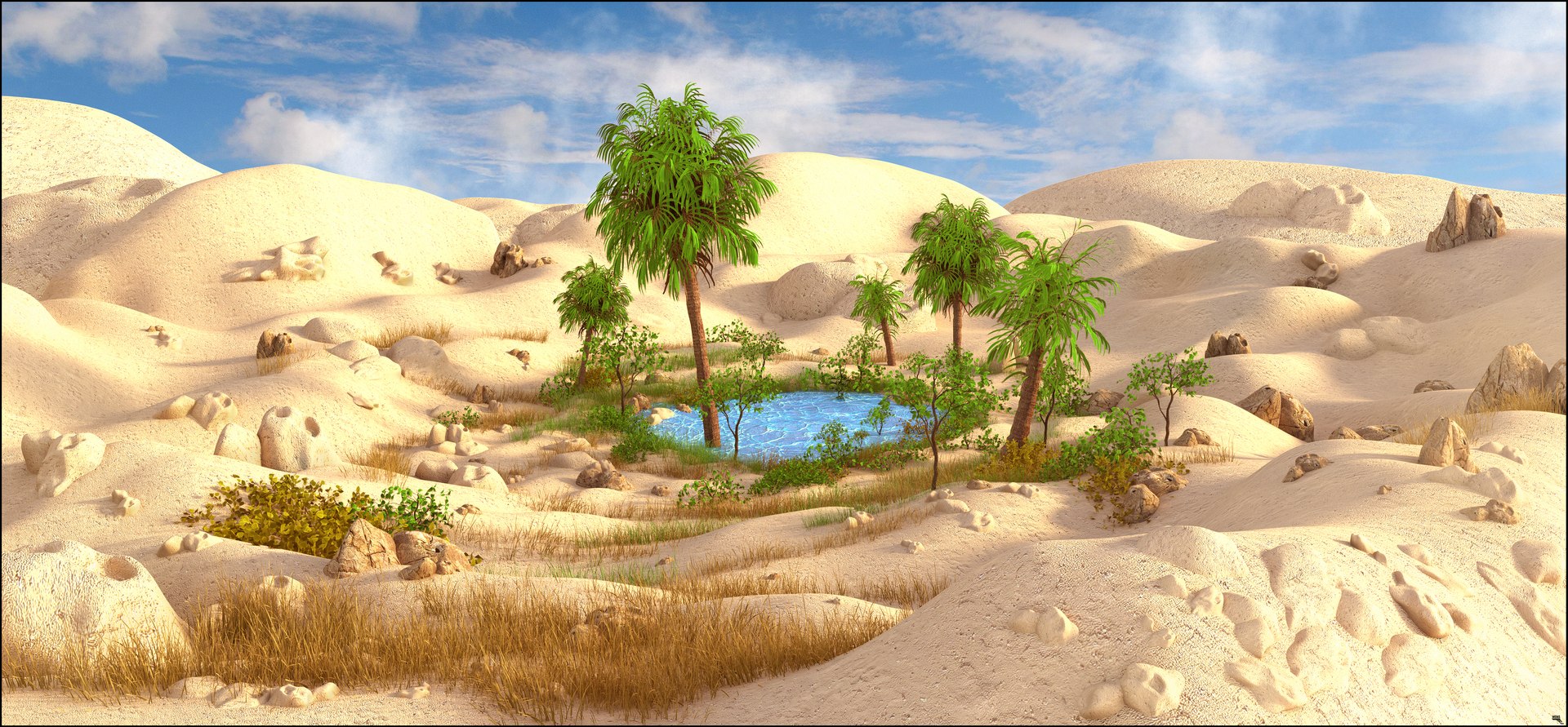 Oasis 3D Model - TurboSquid 1226621