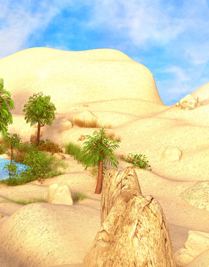 Oasis 3D Model - TurboSquid 1226621