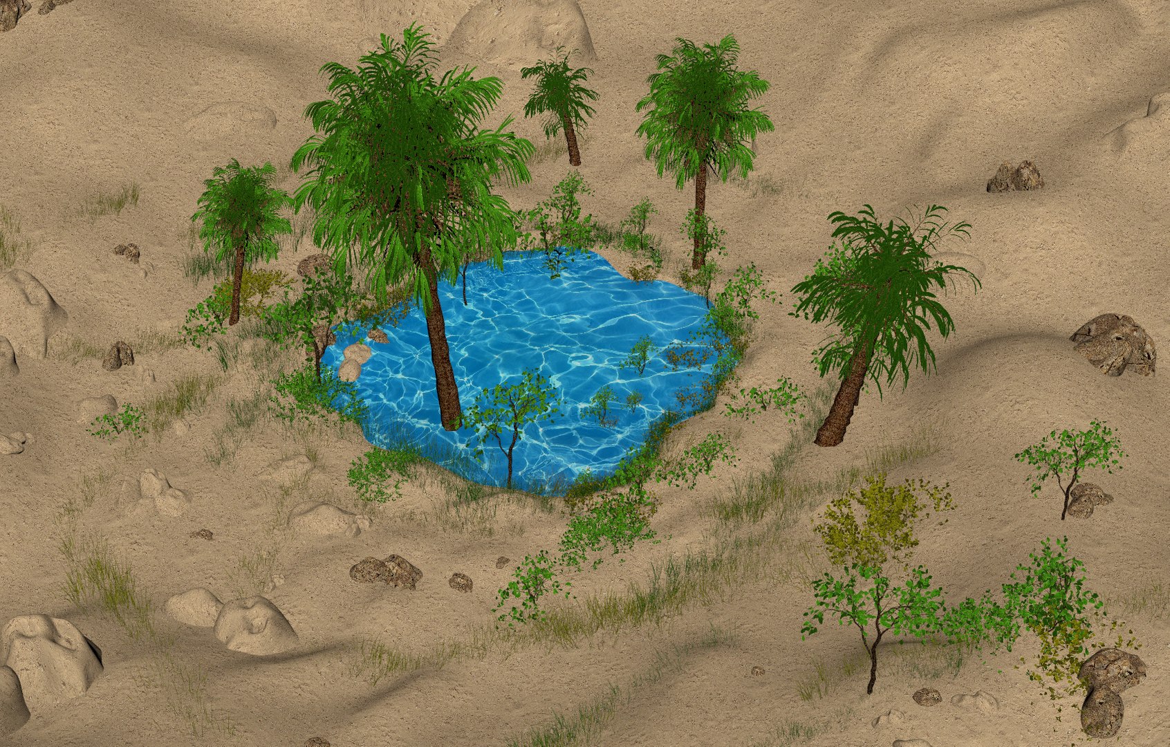 Oasis 3D Model - TurboSquid 1226621