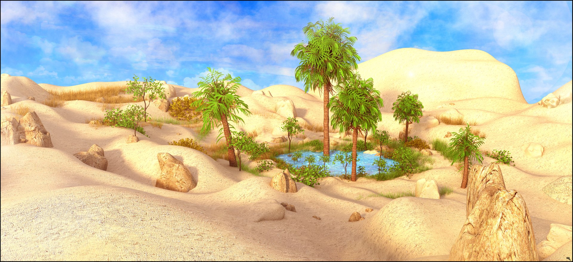 Oasis 3D Model - TurboSquid 1226621